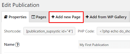 Create Publication with Add Page feature | Ultimate WordPress Plugins ...