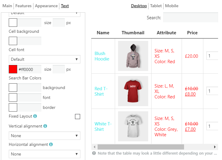 Product Table design | Ultimate WordPress Plugins by Supsystic